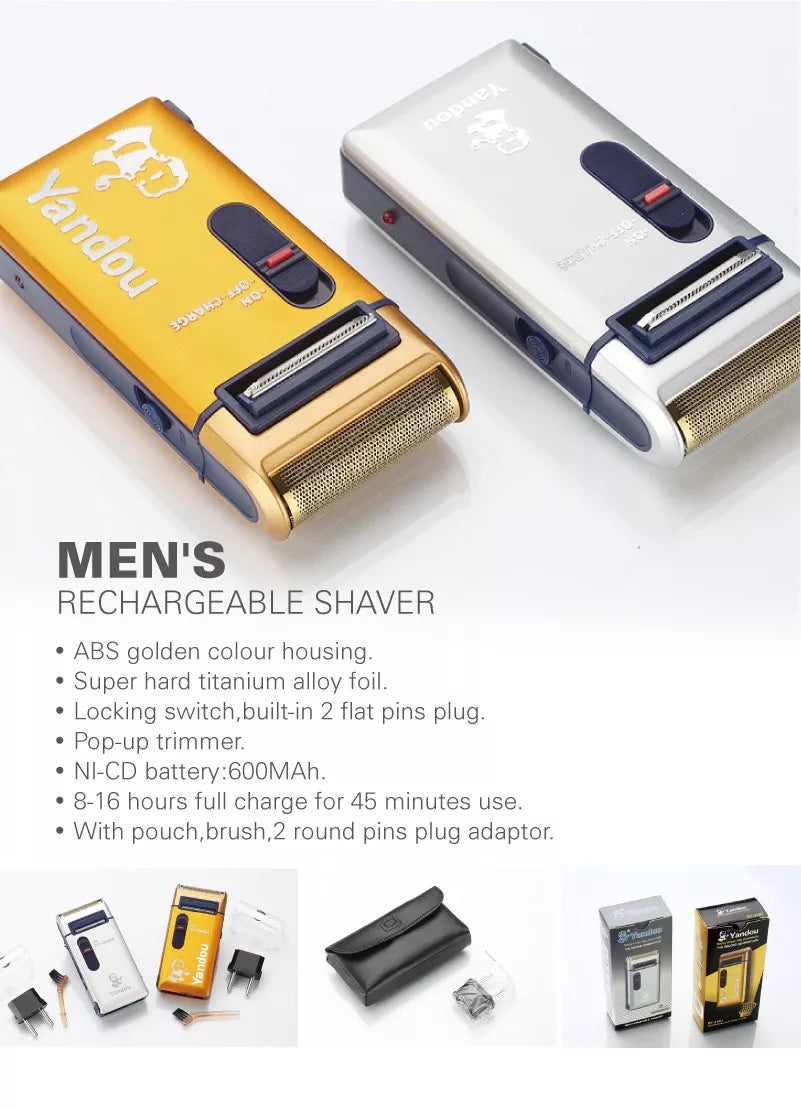 Yandou Executive Rechargeable Shaver - Yandou Model SV-W 301U ...
